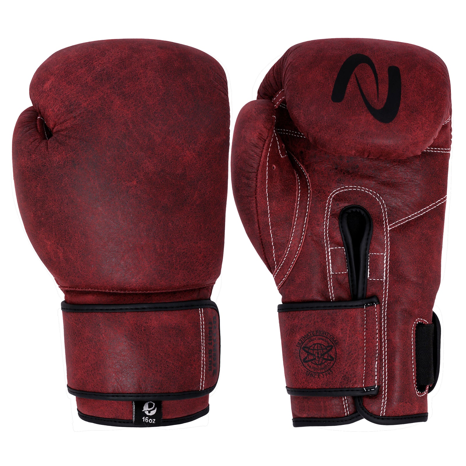 UFG Antique Genuine Leather Hand Crafted - Vintage Pro Boxing Gloves ...
